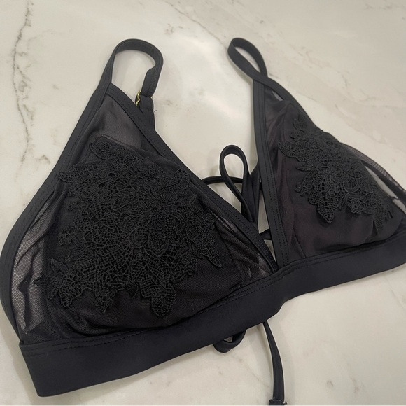 Target | Intimates & Sleepwear | Target Elegant Black Lace Bikini Top ...